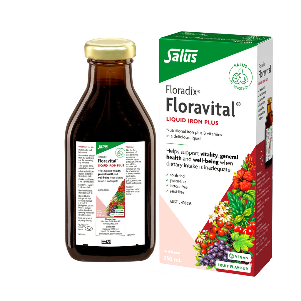 Floradix Iron Liquid Floravital Plus 250ml – Nature's Basket AU