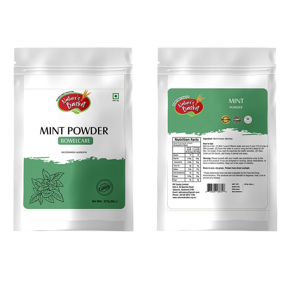 Nature's Basket Mint (Mentha) Powder 227g – Nature's Basket AU