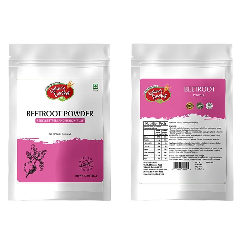 Nature's Basket Beetroot (Beta Vulgaris) Powder 227g – Nature's Basket AU