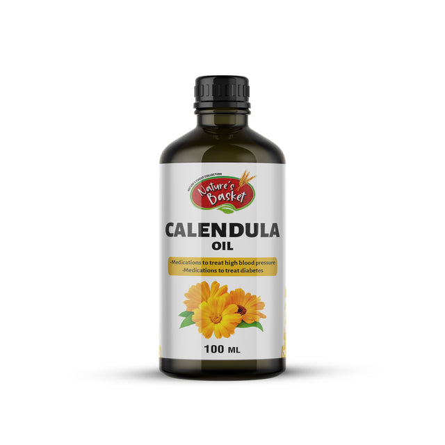 Nature’s Basket Cold Pressed Calendula Oil – Healing, Gentle & Ski ...