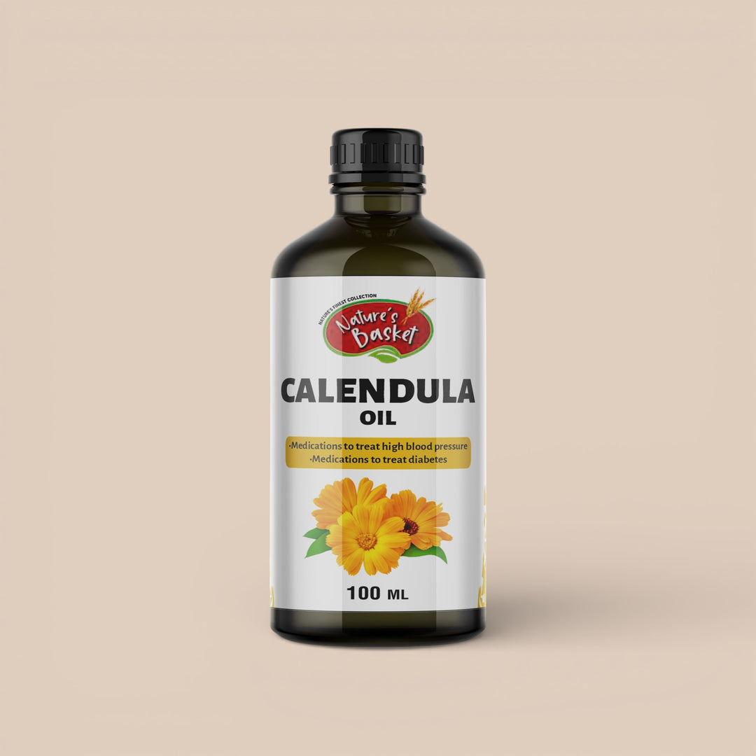 Nature’s Basket Cold Pressed Calendula Oil – Healing, Gentle & Skin-Ca ...