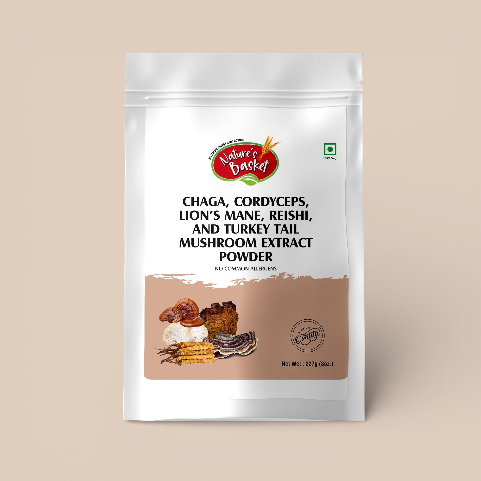 Natures Basket 5 Mushroom Extract Blend Powder – 227g – Nature's Basket AU