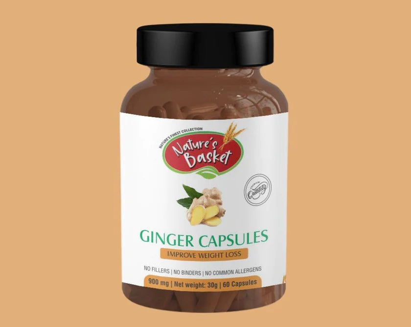 Nature's Basket Ginger 900mg 60 capsules – Nature's Basket AU