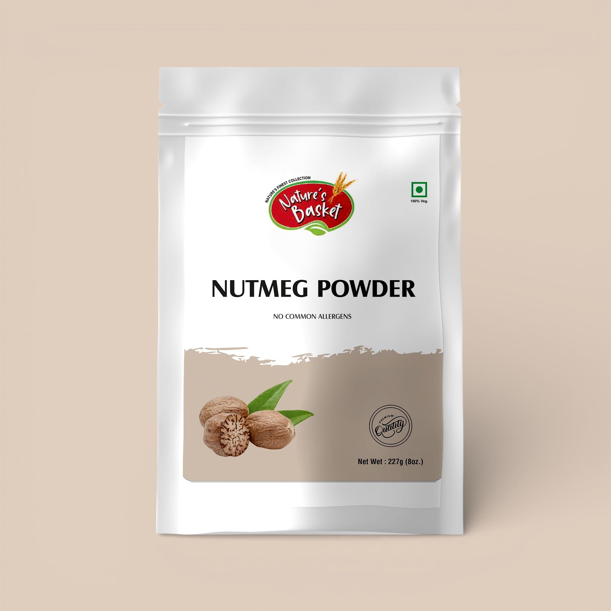 Natures Basket Nutmeg (Myristica fragrans) Powder – 227g – Nature's ...