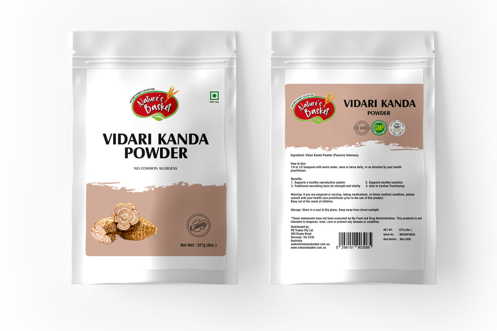 Vidari Kanda (Pueraria tuberosa) Powder – 227g – Nature's Basket AU